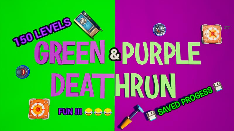 🏆DEATHRUN 150 LEVELS PURPLE & GREEN🏆 9755-6488-2111 by shadow-tdf ...